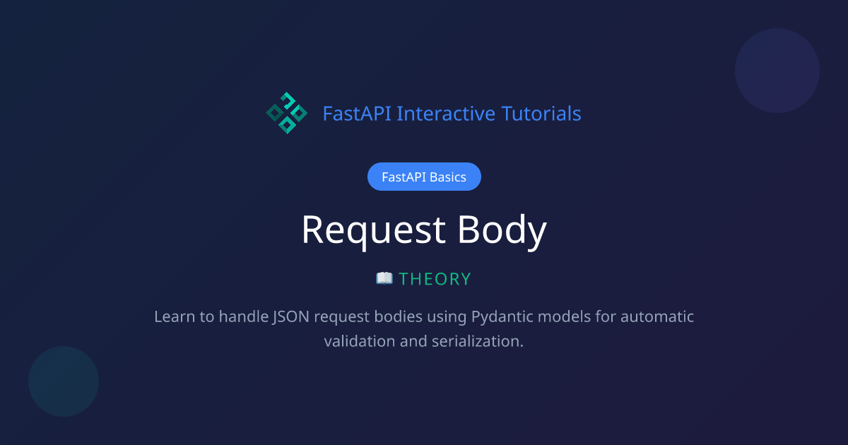 Request Body - Theory | FastAPI Basics | FastAPI Tutorial