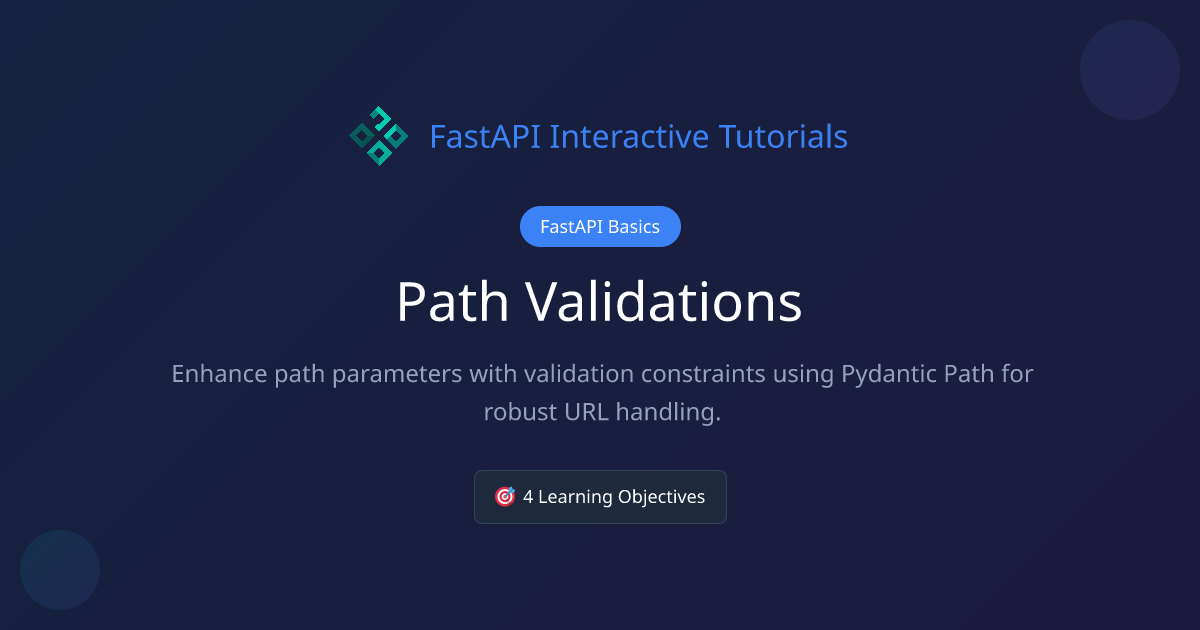 Path Parameters and Numeric Validations | FastAPI Basics | FastAPI Tutorial