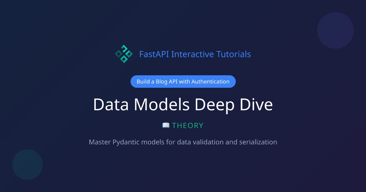 Data Models Deep Dive - Theory | Build a Blog API with Authentication ...